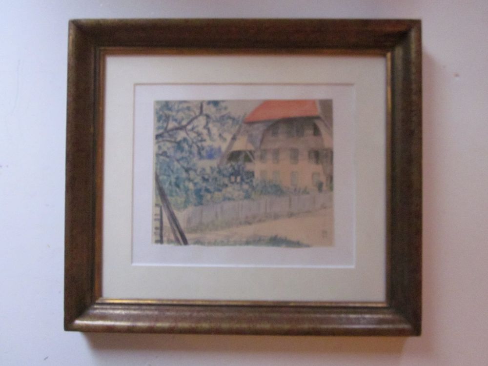 BRUNO HESSE AQUARELL Hof im Loch auf der Oschwand von 1933 (Gebraucht ...