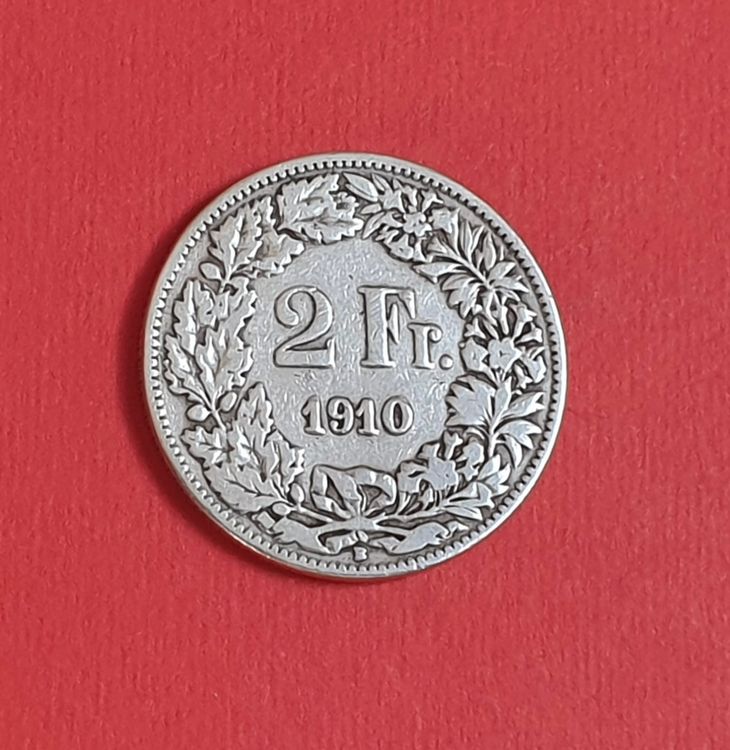 2 Franken 1910 Auflage in Mio. 0.25 „Silber“ (Gebraucht) in Uttigen für CHF 10 – mit Lieferung ...
