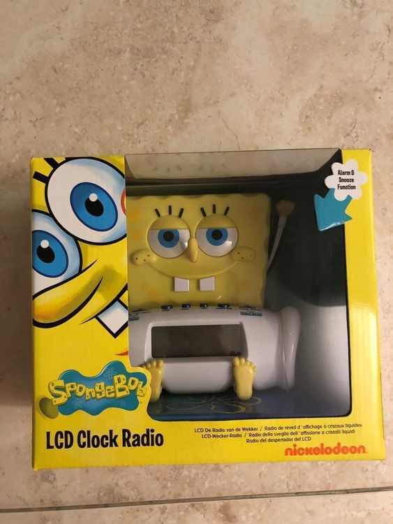 Spongebob schwammkopf Radio Uhr Wecker (Neu und originalverpackt) in ...