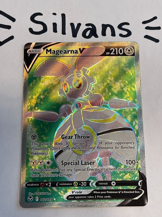 Magearna V Full Art Silver Tempest Silberne Sturmwinde EN (Neuf (Voir ...