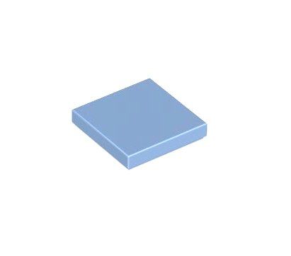 LEGO - 50x Medium Blue Tile / Fliese 2x2 - 3068b - NEW | Kaufen auf Ricardo