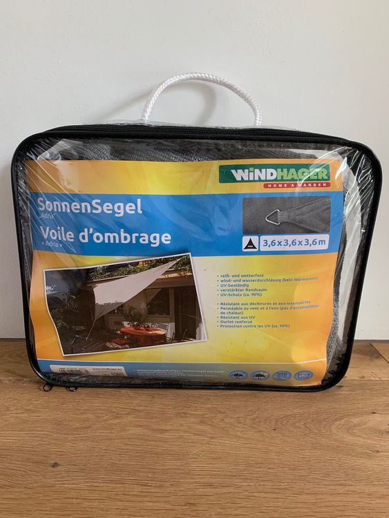 Sonnensegel „Adria“ Windhager (Neu und originalverpackt) in Spiegel b. Bern für CHF 7 – mit ...