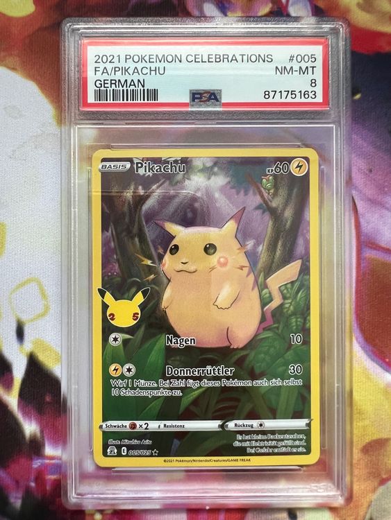 Pokemon Celebrations Pikachu Full Art PSA8 (Gebraucht) in für CHF 15 ...