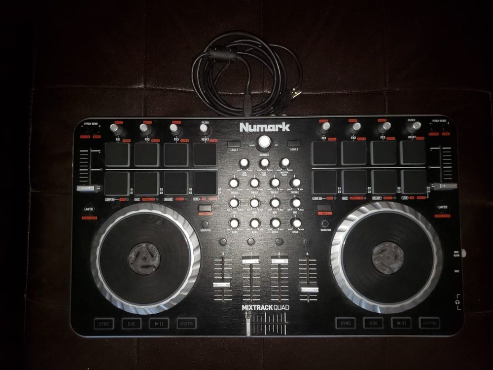 DJ Mischpult Numark Mixtrack Quad inkl. Kabel (Neu (gemäss Beschreibung ...