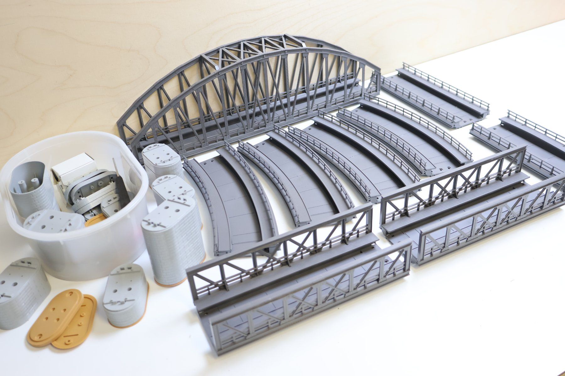 Märklin C-Gleis grosses Brücke & Pfeiler Set - 74620/74636 (Gebraucht ...