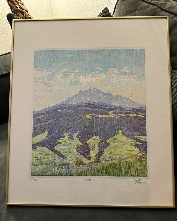 Originalholzschnitt Pilatus von Arnold Imhof (Gebraucht) in Rotkreuz für CHF 270 – mit Lieferung ...