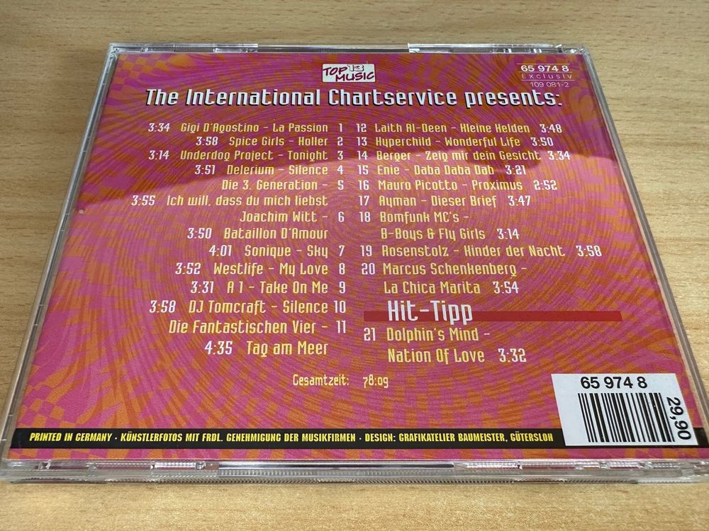 Various – 20 Tophits - The International Charts 1/2001 (Gebraucht) in ...