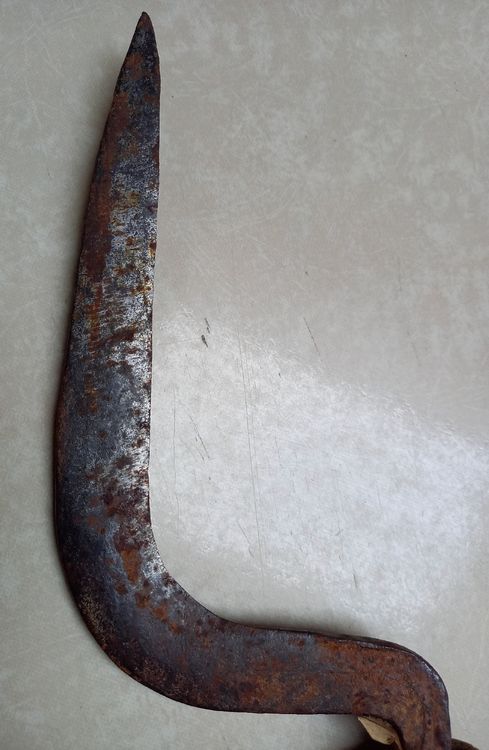 Altes WERKZEUG > ähnlich wie SICHEL, aber vorn gerade Klinge (Gebraucht ...