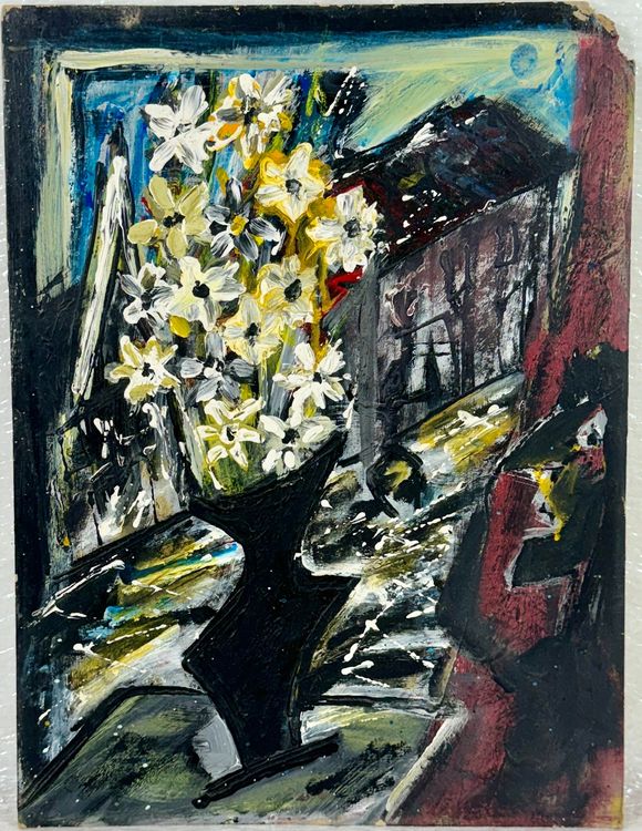 Interessante Abstrakte Stilleben Gemälde unleserlich Sig. | Kaufen auf Ricardo