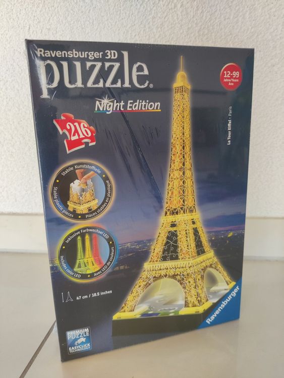 3D Puzzle Eiffelturm Night Edition Ravensburger (Neu und originalverpackt) in Steinach für CHF ...