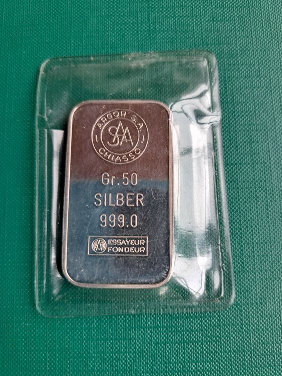 50 gr. Silberbarren Argor | Kaufen auf Ricardo