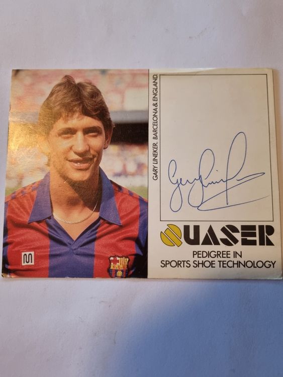 Autogramm Karte Gary Lineker FC Barcelona | Kaufen auf Ricardo