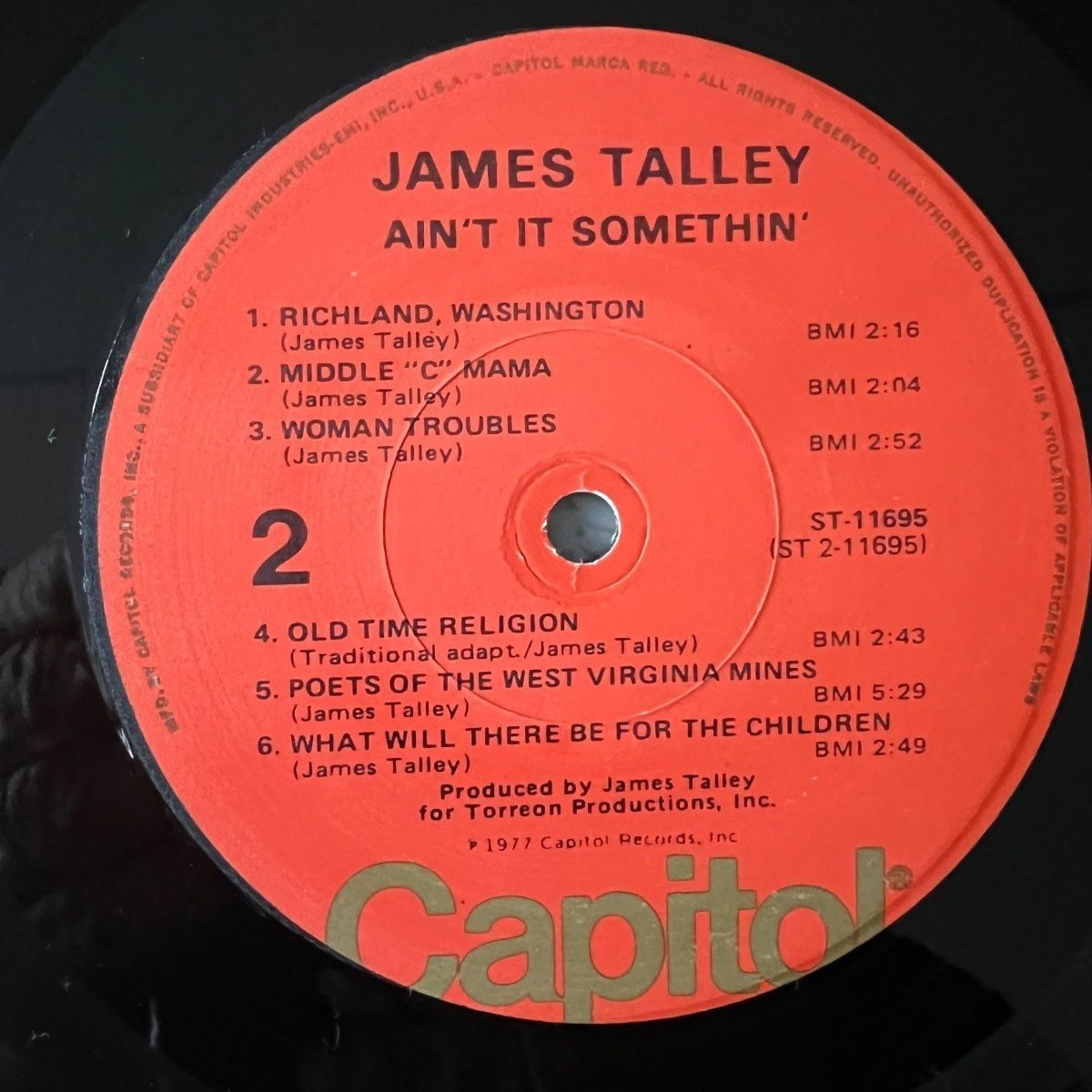 James Talley - Ain't It Something' / 1. US-Press. 1977 - TOP (Gebraucht ...