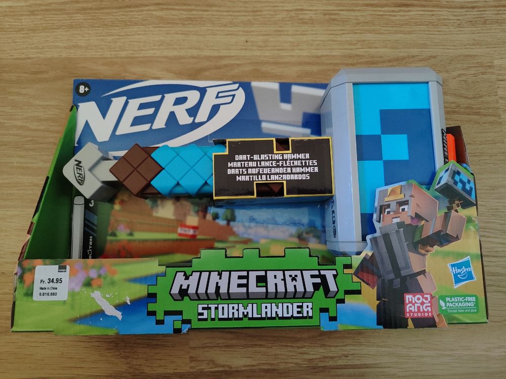 NERF Minecraft Stormlander Axt & Schild Set Neu (Neu und ...