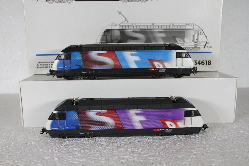 Märklin 34618 SBB Re 460 Set Schweizer Fernsehen (Gebraucht) in Triesen ...
