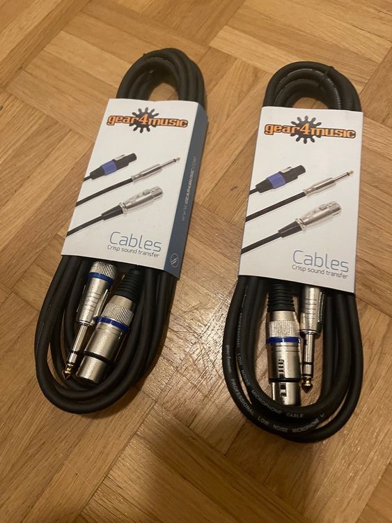 XLR to Jack Kabel x2 / 3m | Kaufen auf Ricardo