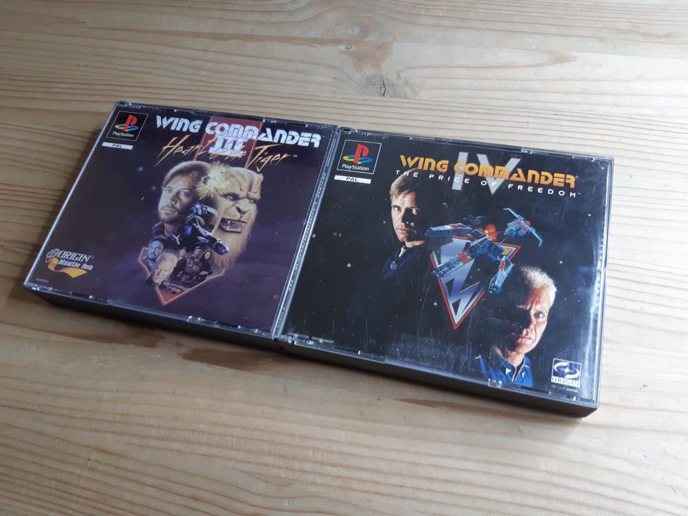 Wing Commander III 3 Heart of the Tiger + IV 4 - 2 PS1 Games | Kaufen ...