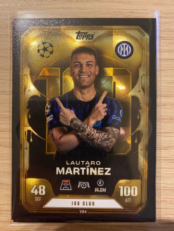 Topps Match Attax Extra 25/26 100 Club Lautaro Martinez 284 (Neu ...