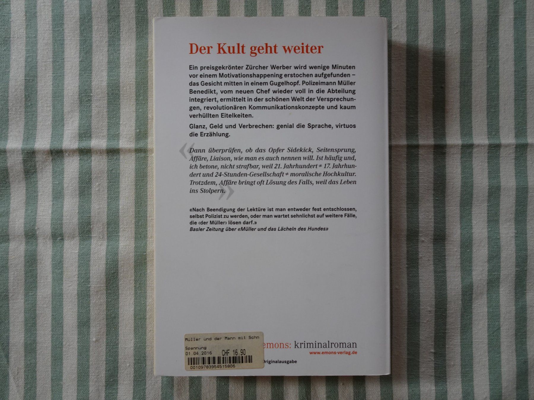 Raphael Zehnder - Müller und der Mann mit Schnauz - B152 (Gebraucht) in ...