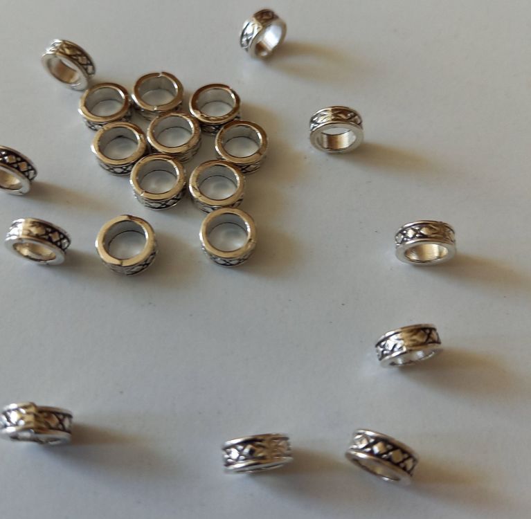 20 Stk.Metall perle Antik silber | Kaufen auf Ricardo