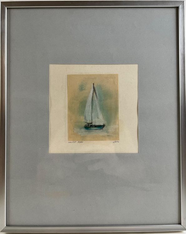 Schiff auf See Pastell Signiert. (Gebraucht) in Neuhausen am Rheinfall für CHF 10 – mit ...