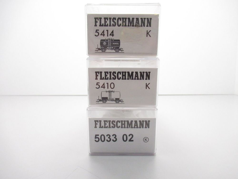 Fleischmann 5033 02, 5410, 5414 3x Kesselwagen DC / HO (Gebraucht) in ...