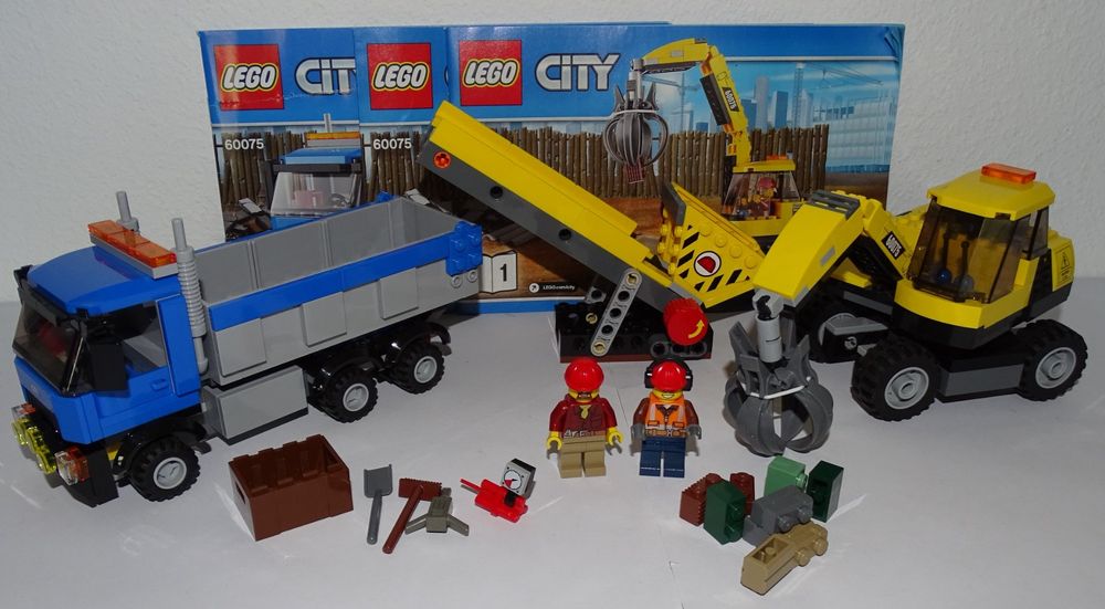 Lego City 60075 - Lastwagen, Bagger, Förderband / Baustelle (Gebraucht ...