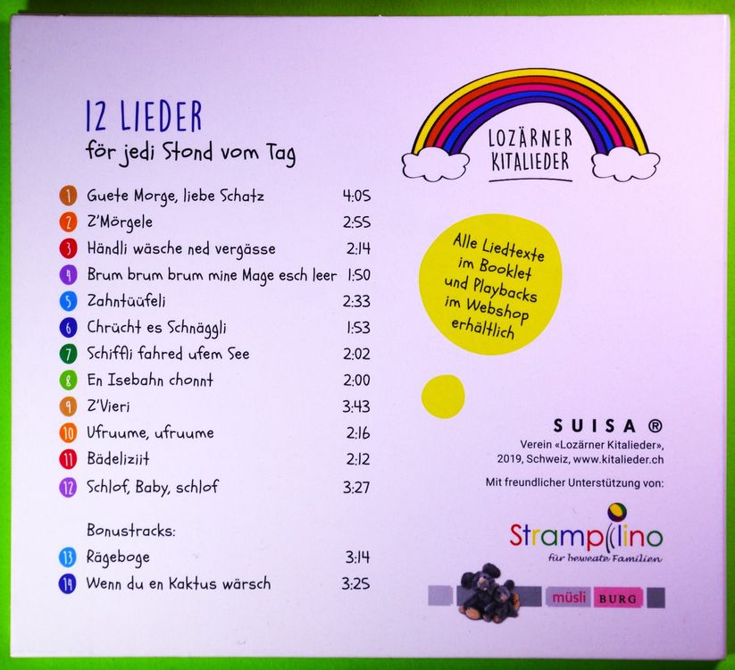 LOZÄRNER KITALIEDER / 12 LIEDER FÖR JEDI STOND VOM TAG ! (Neu (gemäss ...