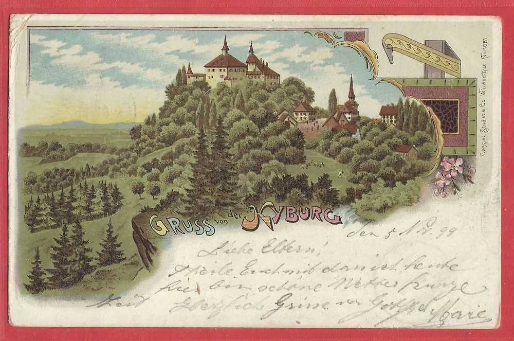 Schloss Kyburg bei Winterthur - Litho 1899 (Gebraucht) in Fislisbach für CHF 13 – mit Lieferung ...