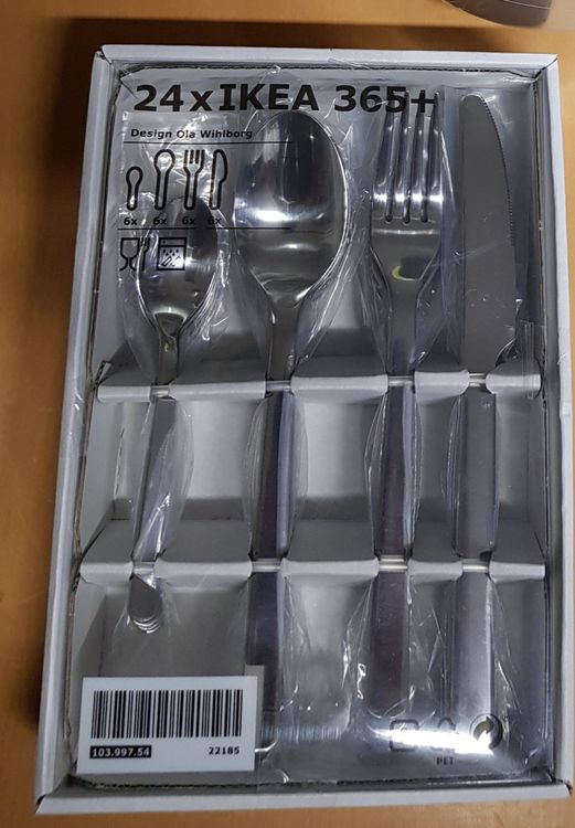 Besteck 24 teilig aus Edelstahl, NEU und original verpackt. (Neu und originalverpackt) in ...