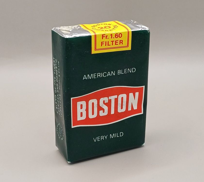 Alte BOSTON Tabak Zigarettenpackung | Kaufen auf Ricardo