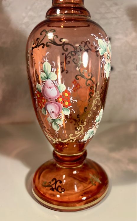 Vase Ancien En Verre Color