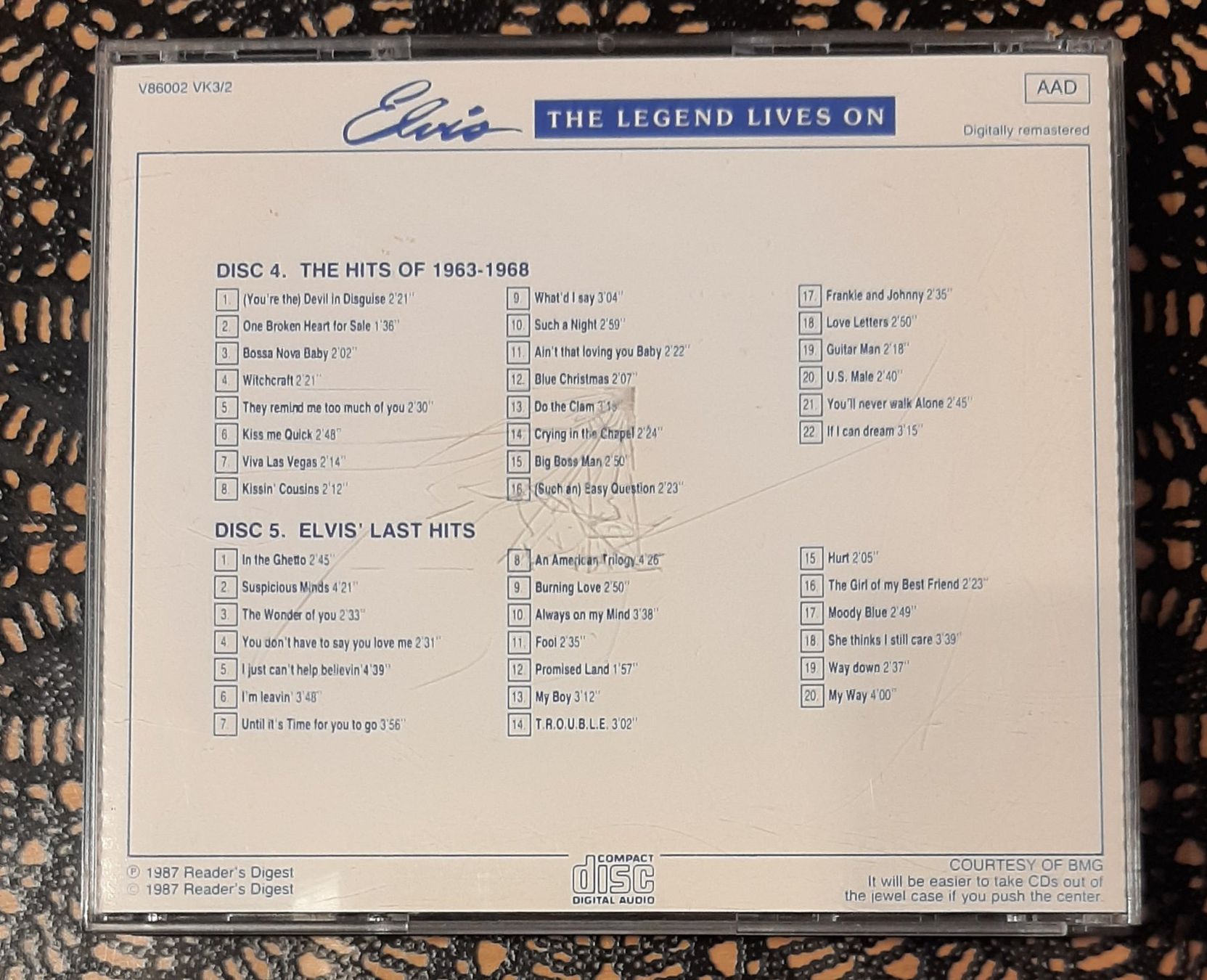 Elvis Presley - The Legend Lives On, USA Rock'n'Roll CD 1987 (Gebraucht ...