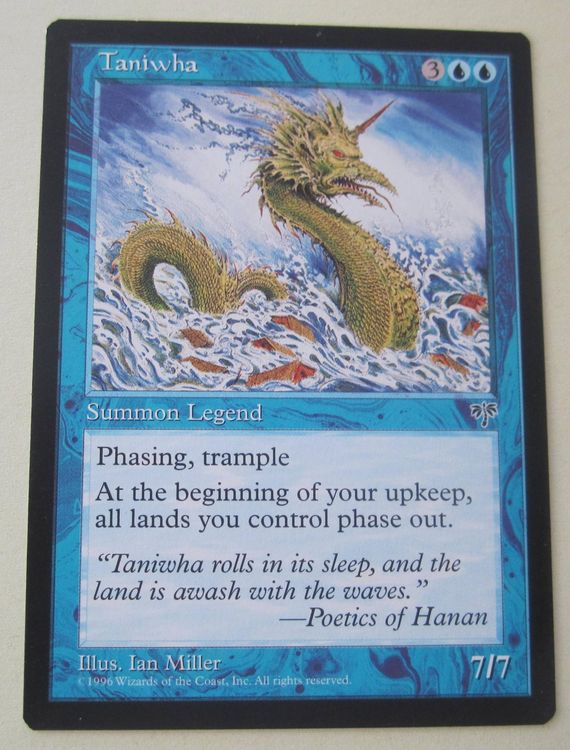 Magic the Gathering Karte Taniwha Mirage | Kaufen auf Ricardo