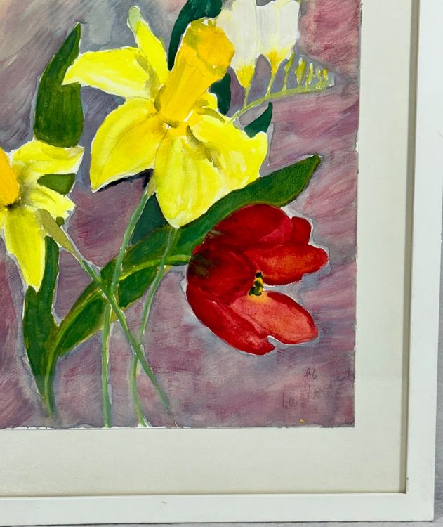 Stilleben Aquarell unleserlich Signiert | Kaufen auf Ricardo