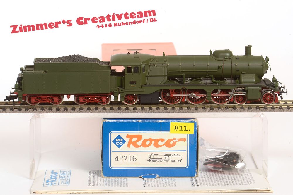 ROCO Dampflokomotive Baureihe C, grün, 43216, H0, GS, OVP (Gebraucht ...