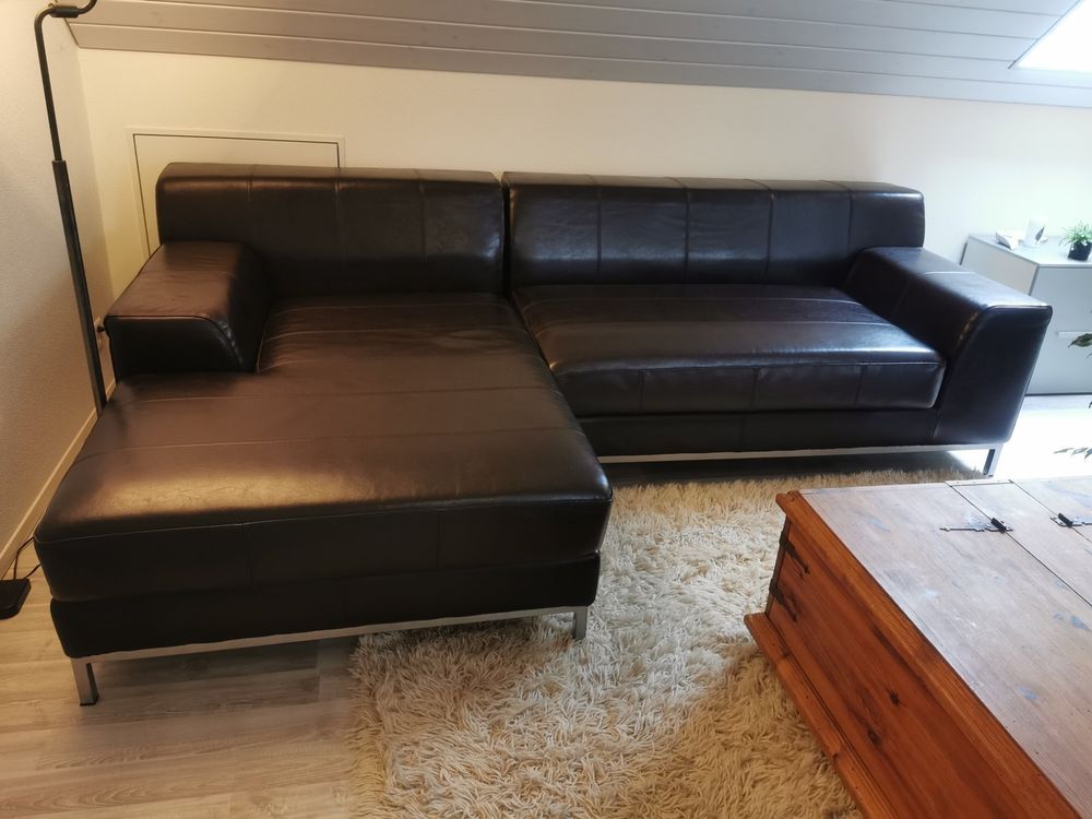 LEDERSOFA IKEA DUNKELBRAUN | Kaufen auf Ricardo