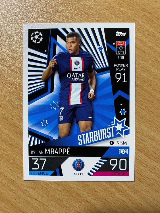 Topps Champions League Kylian Mbappé PSG (Neu (gemäss Beschreibung)) in ...