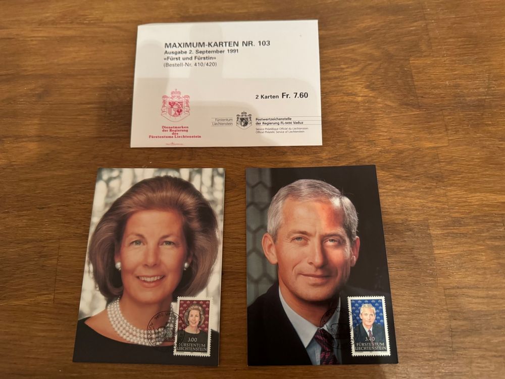 Maximum-Karten Nr. 103 ,,Fürst und Fürstin'' (Neu (gemäss Beschreibung)) in Winterthur für CHF 0 ...