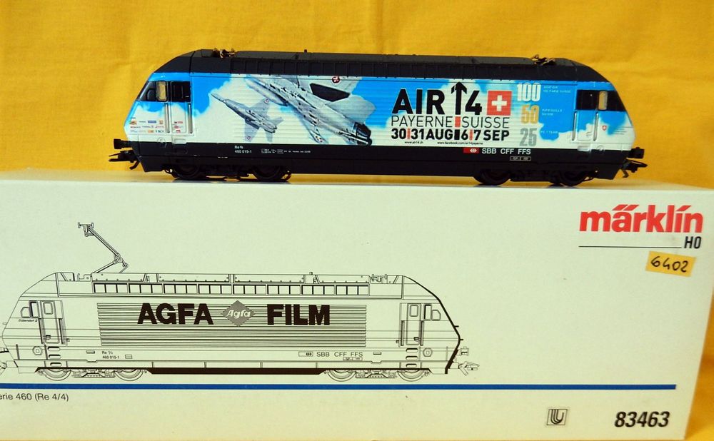 HO - Märklin - CFF/SBB Loc - El. Re 460 "AIR Payerne 14" (Gebraucht) in Locarno für CHF 239.5 ...