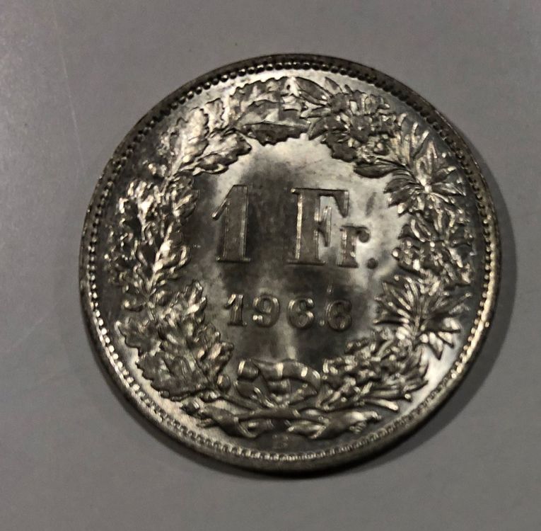 1 Franken SCHWEIZ 1966 aus SILBER | Kaufen auf Ricardo