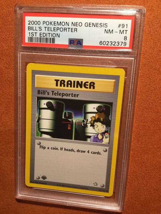 Bill’s Teleporter 1st edition , Neo Genesis (2000), PSA 8 | Kaufen auf Ricardo
