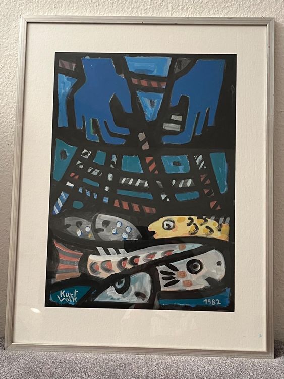 Kurt Volk - Malerei 1982, Gerahmte Kunst (Gebraucht) in Basel für CHF 385 – mit Lieferung auf ...