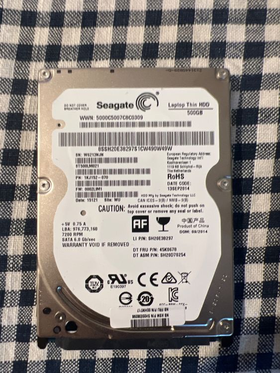 Seagate Laptop Thin HDD 500 GB (Gebraucht) in Zürich für CHF 5 – mit ...