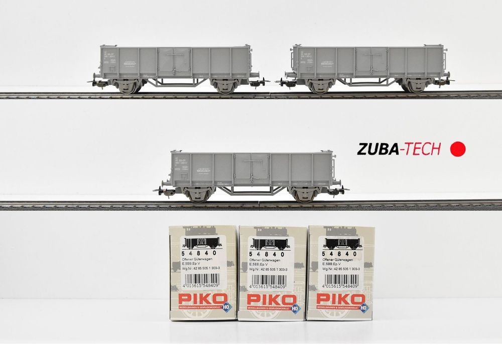 Piko 58480 3x Offene Güterwagen der SBB H0 GS mit OVP (D'occasion) à St ...