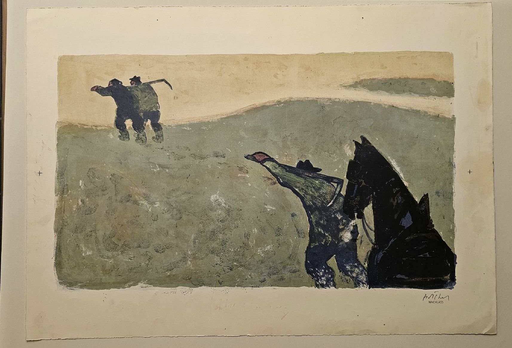 Hans Potthof Original Lithografie épreuve d'artiste 89x64cm (Gebraucht ...