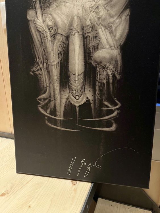 h.r. giger original handsignierter digitalprint nr.6, 120/40 (Gebraucht ...