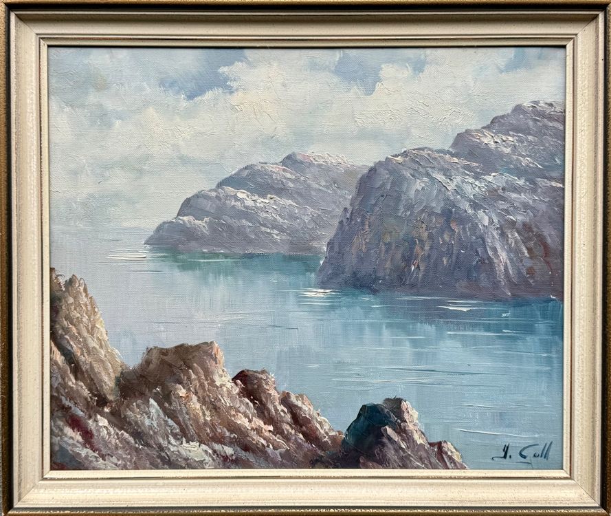 Ölgemälde "Seelandschaft" signiert J. Cull gerahmt (Gebraucht) in ...