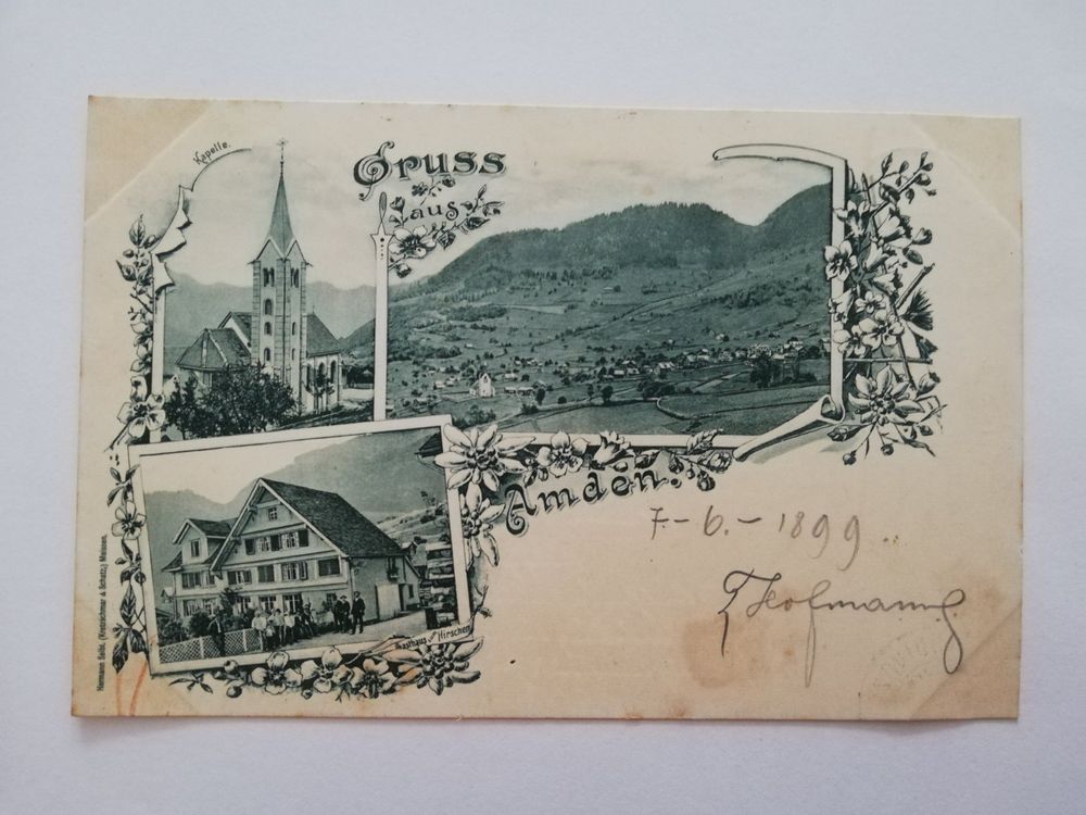 Postkarte Gruss aus Amden 1899 | Kaufen auf Ricardo