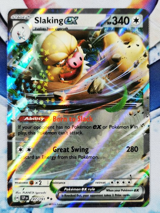 Pokemon Slaking ex 147/191 Surging Sparks EN (Neuf (Voir description ...
